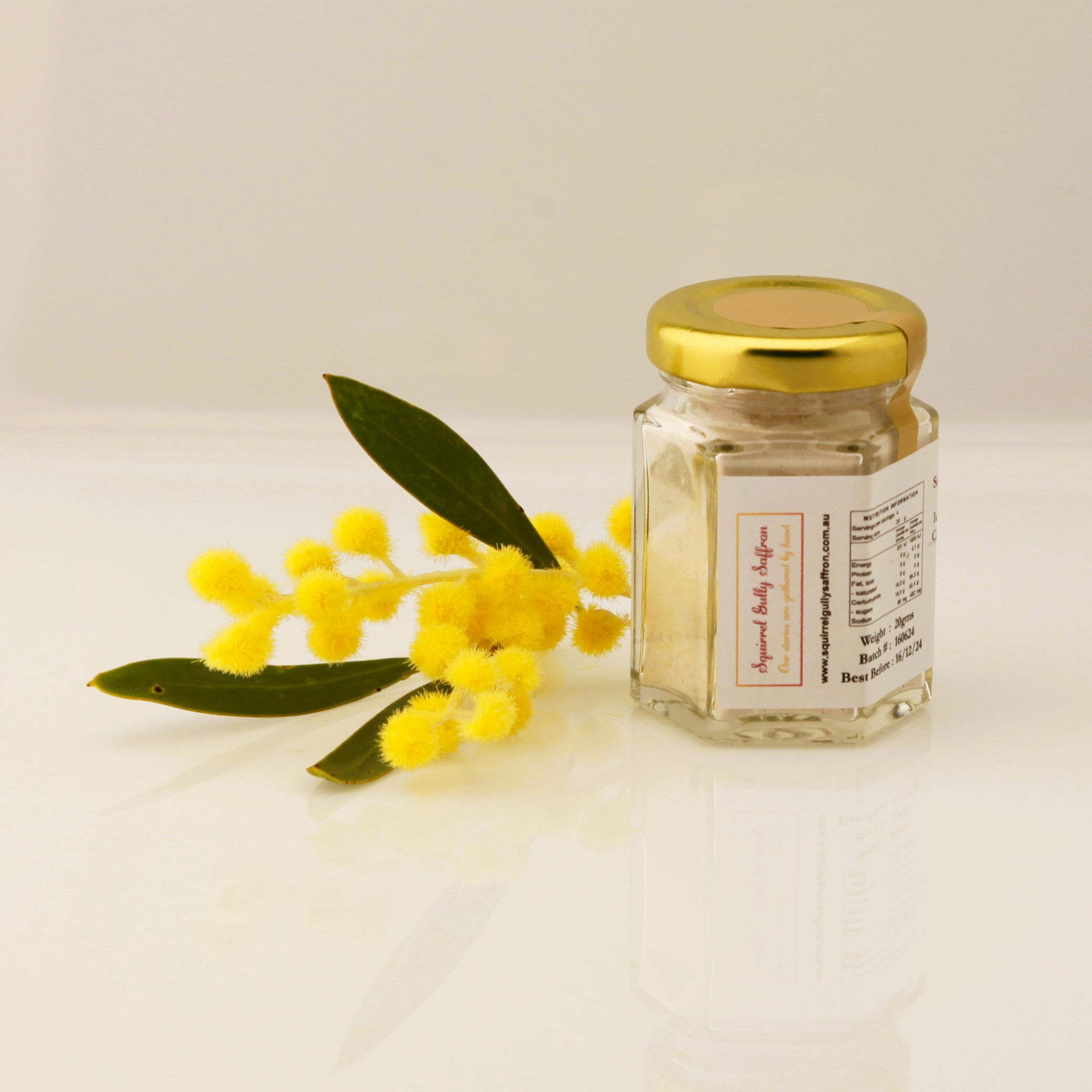 Squirrel Gully Saffron and Muntrie Berry Sherbet - Squirrel Gully Saffron